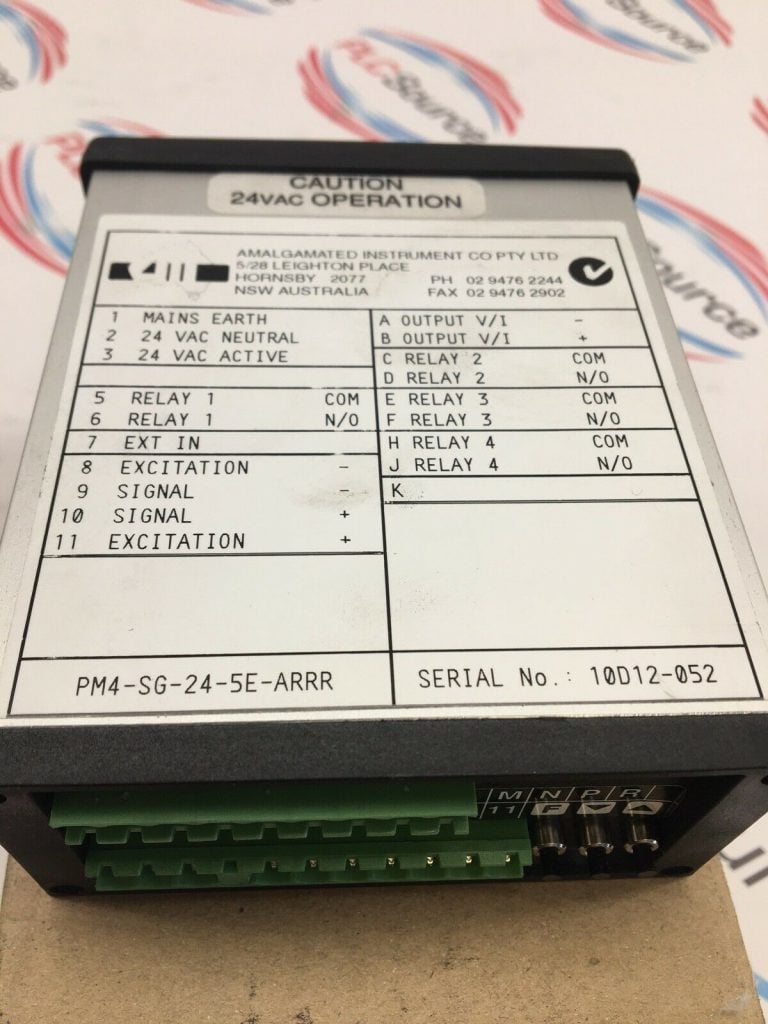 AMALGAMATED INSTRUMENT CO. PM4-SG-24-5E-ARRR