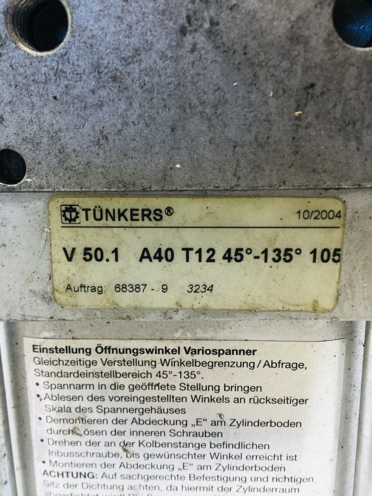 TUNKERS V 50.1 A40 T12
