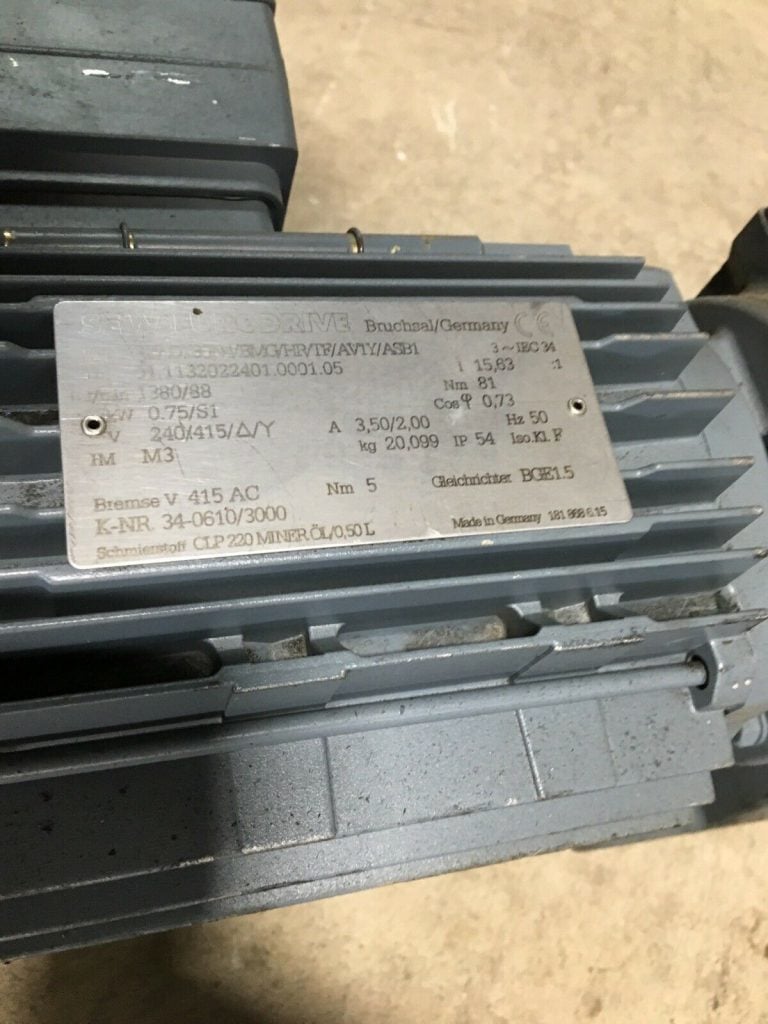 SEW EURODRIVE R27 DT80N4/BMG/HR/TF/AV1Y/ASB1