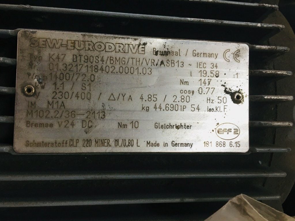 SEW-EURODRIVE K47 DT90S4/BMG/TH/VR/ASB13