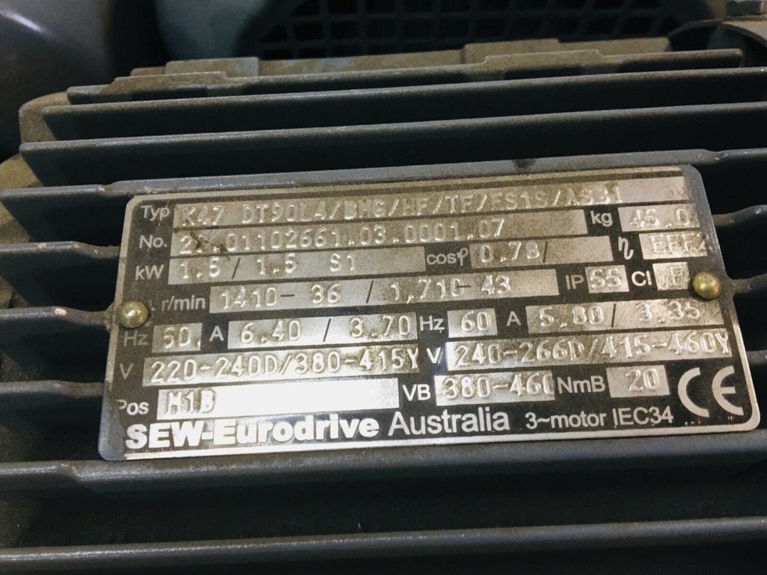 SEW-EURODRIVE K47 DT90L4/BMG/HF/TF/ES1S/ASB1