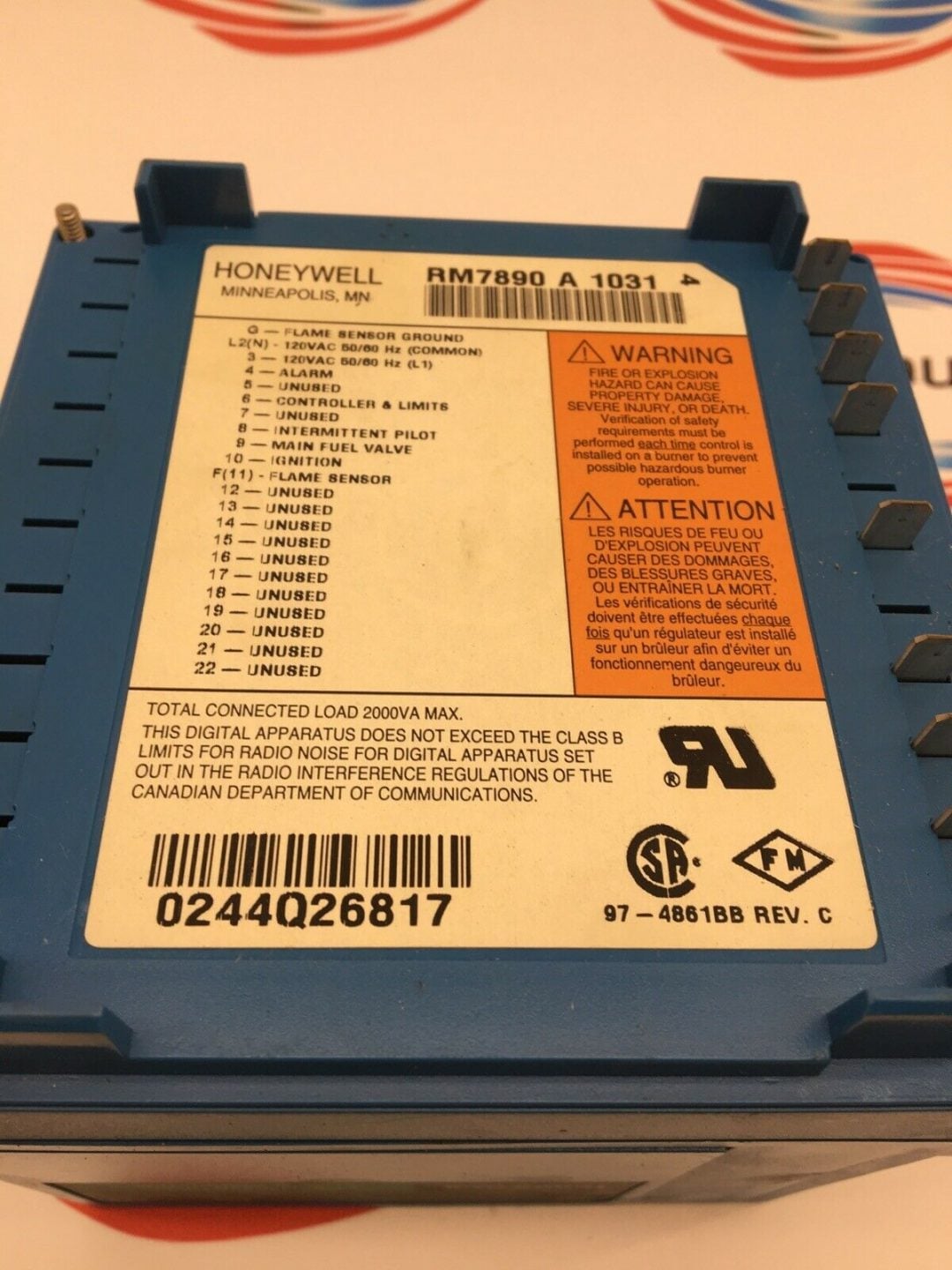 Honeywell RM7890 A 1031