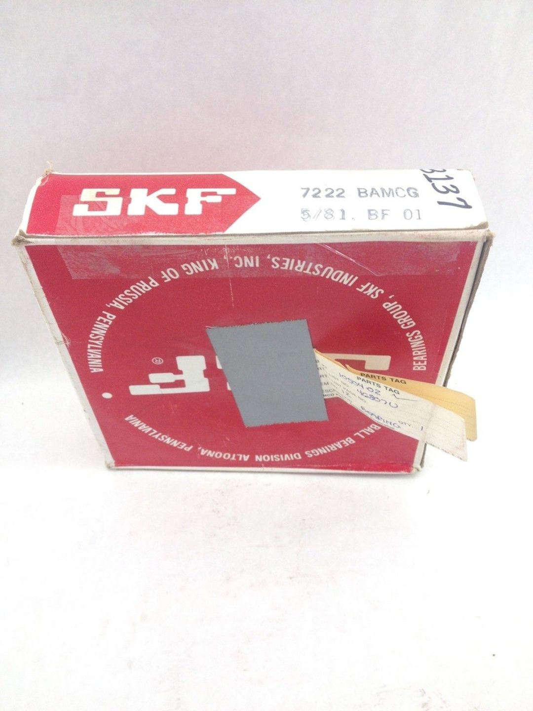 SKF 7222 BAMCG ANGULAR CONTACT BALL BEARING (B137)