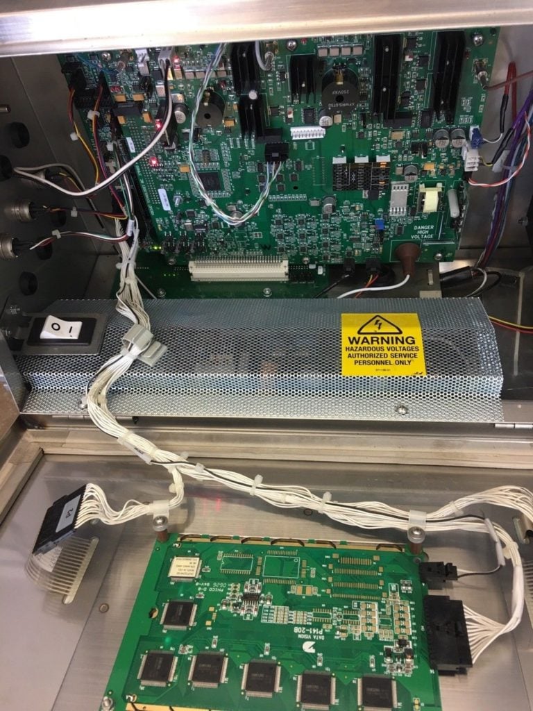 VIDEOJET 1310 INK JET PRINTER W/ ZX-100 & TSA TRAVERSING PRINTHEAD ...