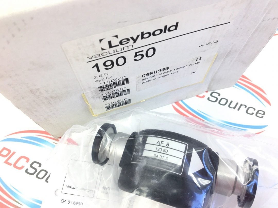 LEYBOLD 19050 AF-8 OIL EXHAUST FILTER D2.5E ROTARY VANE VACUUM PUMPS ...