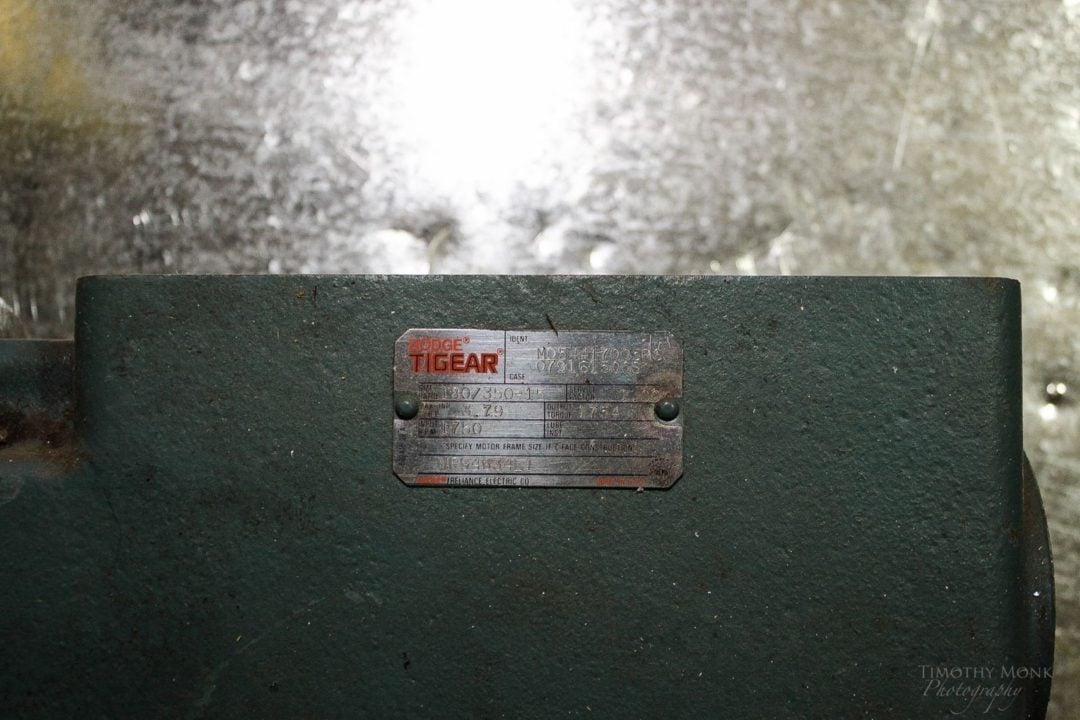 BALDOR DODGE 180/350-15 TIGEAR RIGHT ANGLE WORM GEAR BOX SPEED REDUCER P3