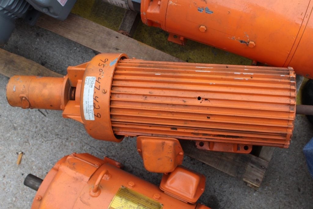 Emerson 3HP 1750 RPM Motor 21523R w/ Tachometer model 5PY9JY84 ** (Connex)