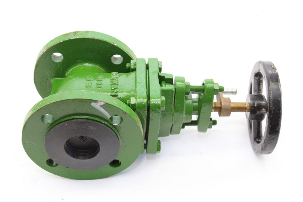 Dikkan 2 DN 50 PN 10 GG25 091057 Gate Valve Green ** (Connex)