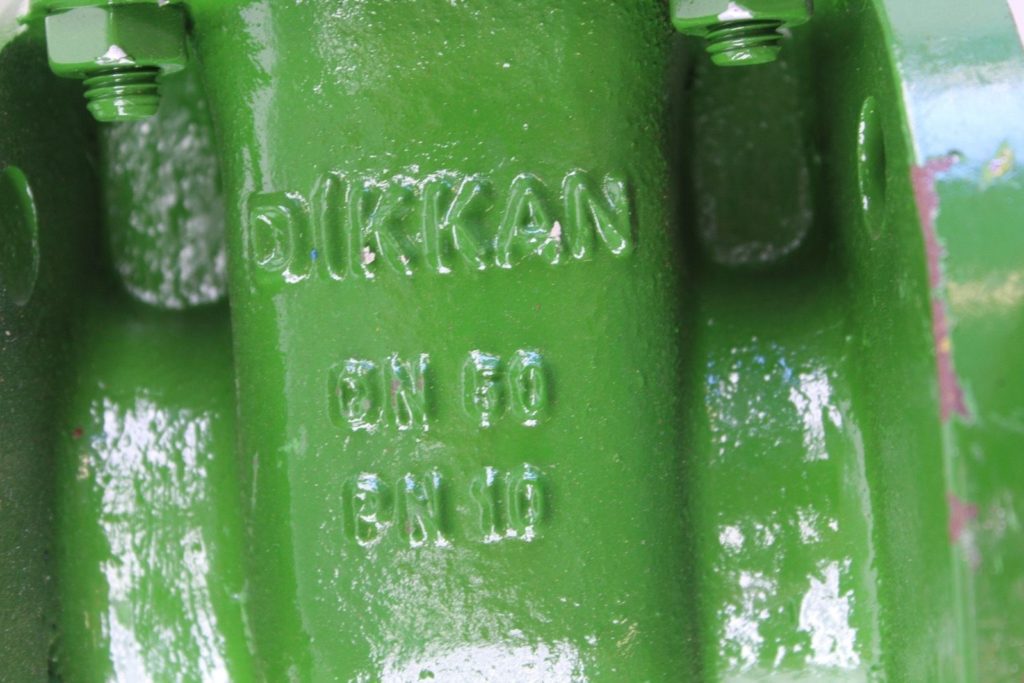 Dikkan 2 DN 50 PN 10 GG25 091057 Gate Valve Green ** (Connex)