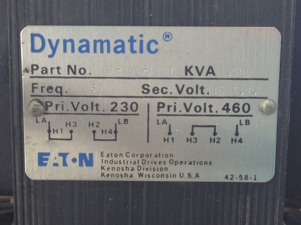 EATON MARK III DYNAMATIC EDDY CURRENT CONTROLLER 15251-1444