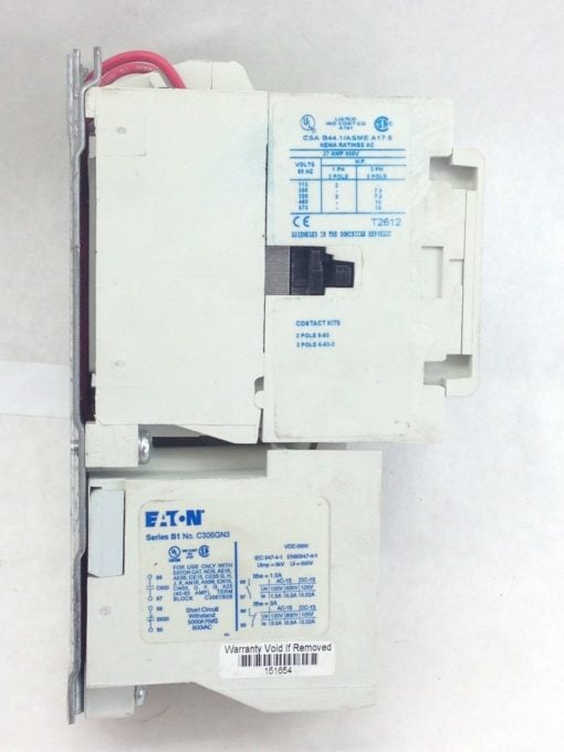 EATON CUTLER HAMMER AN16DN0 SERIES B1 MOTOR STARTER (F115)